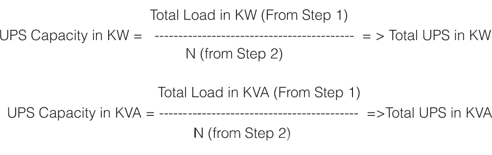 Fuji Electric | UPS Sizing Calculation